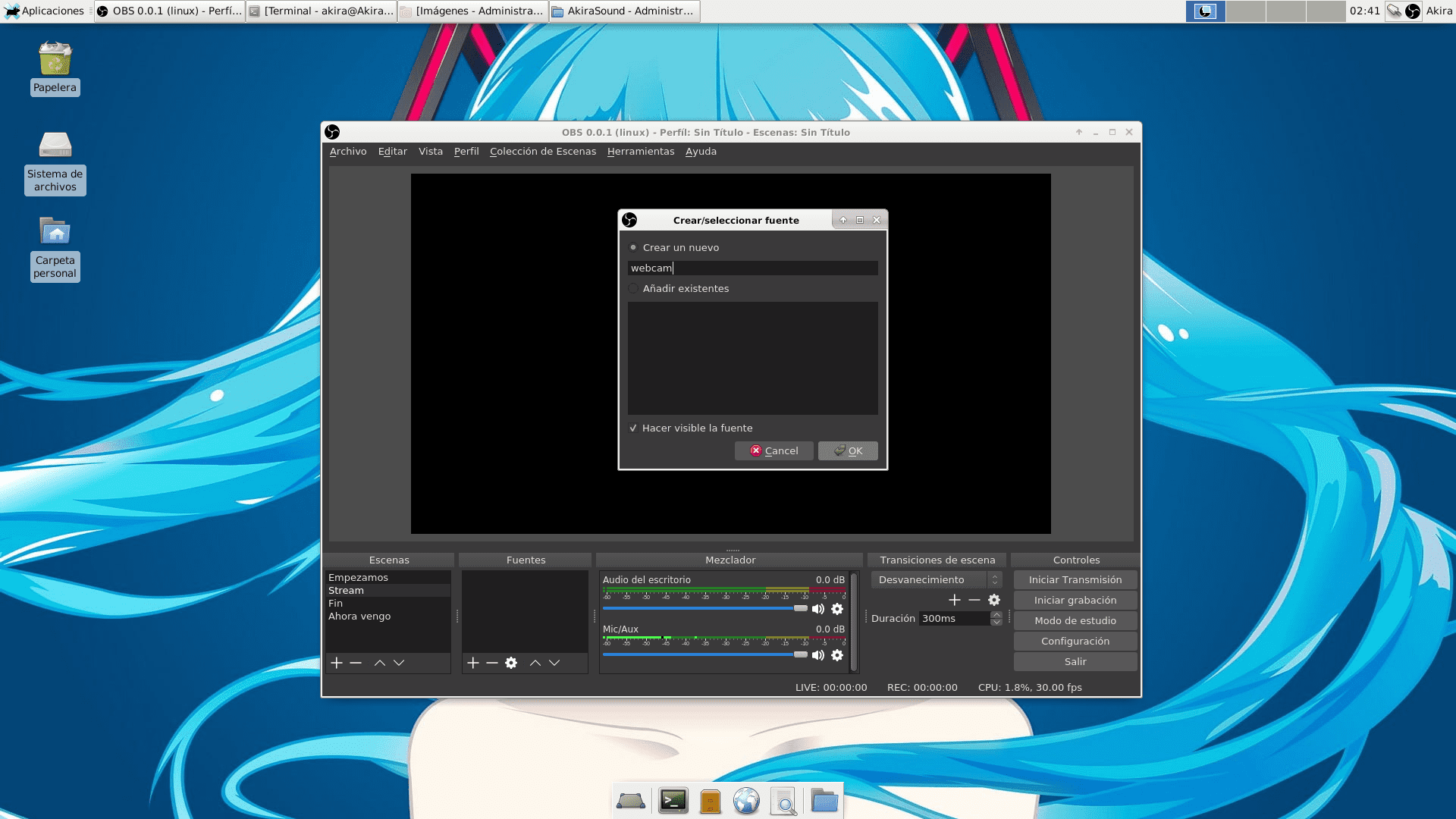 Cómo instalar OBS Studio en Debian GNU/Linux - F O R A T